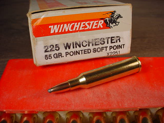 Box of Winchester Super-X .225 Win. Semi-Jacketed Pointed Soft Point ...