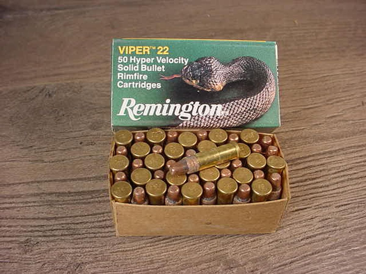 Box Of Remington 22 Viper .22 Long Rifle Hyper Velocity Plated Solid ...