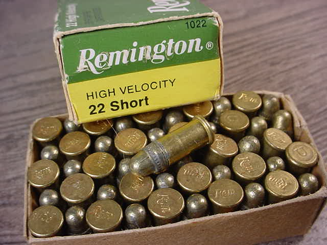 Box Of Remington Golden Bullet High Velocity .22 Short Plated Solid ...