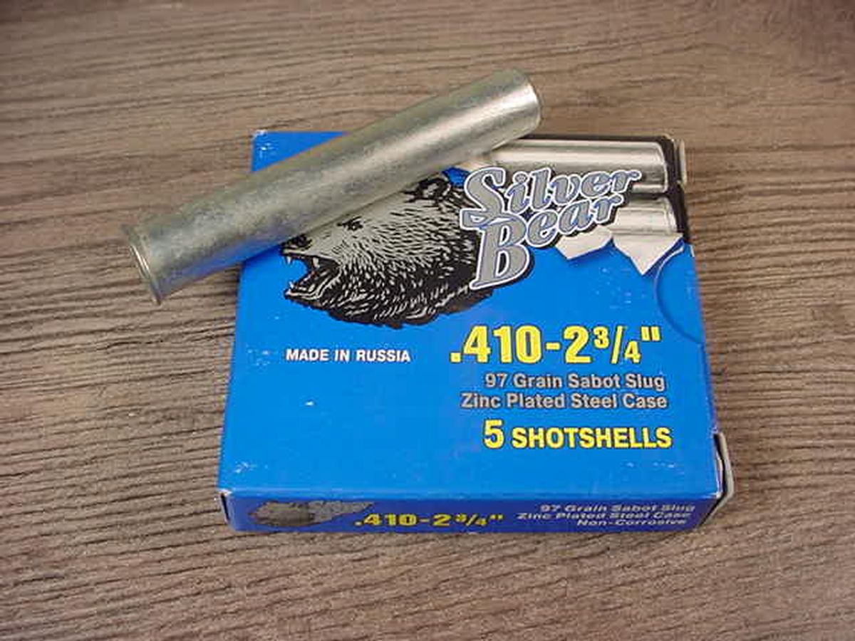 Box Of Silver Bear .410 Gauge Sabot Slug .410 Ga For Sale at GunAuction ...