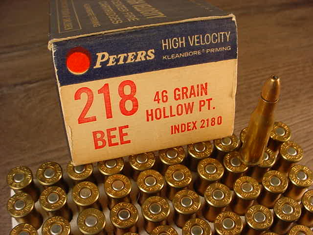 Box Of Peters .218 Bee Jacketed Hollow Point .218 Bee For Sale at ...
