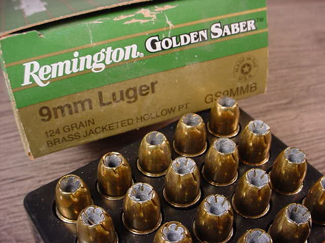 Box of Remington Golden Saber 9mm Luger Jacketed Hollow Point 17282920 ...
