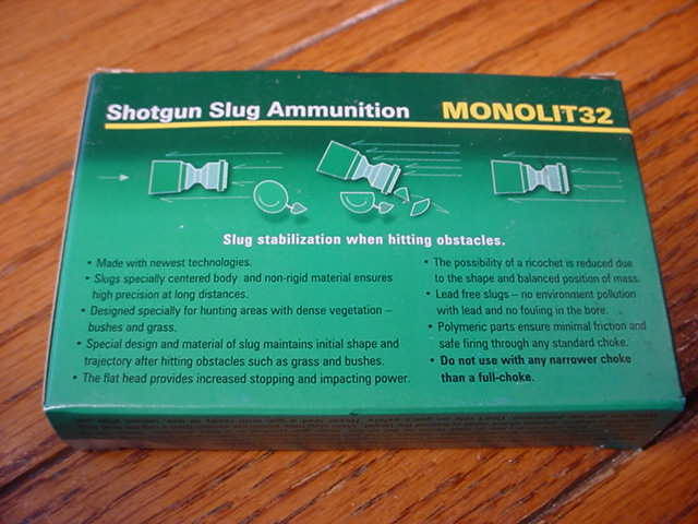 Box of Ddupleks Monolit32 12 Gauge Steel Slugs 17284498 - GunAuction.com