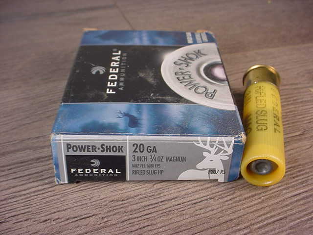 Partial Box of Federal Power-Shok 20 Gauge 3 Inch Hollow Point Rifled ...
