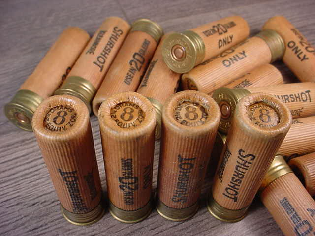 18 Rounds of Remington Kleanbore Shurshot Paper Hull 20 Gauge Number 8 ...