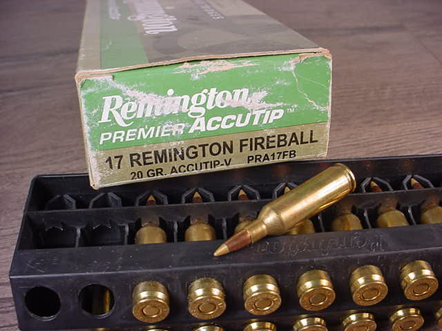 Partial Box of Remington Premier Accutip .17 Rem. Fireball Jacketed ...