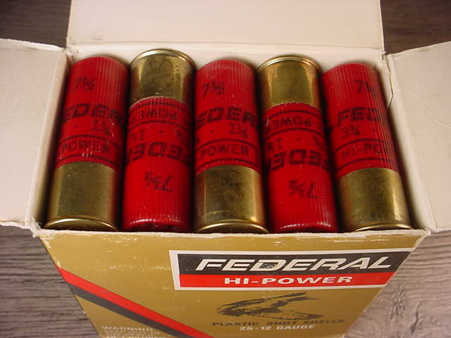 Box of Federal Hi-Power 12 Gauge Number 7 1/2 Shot 17305667 ...