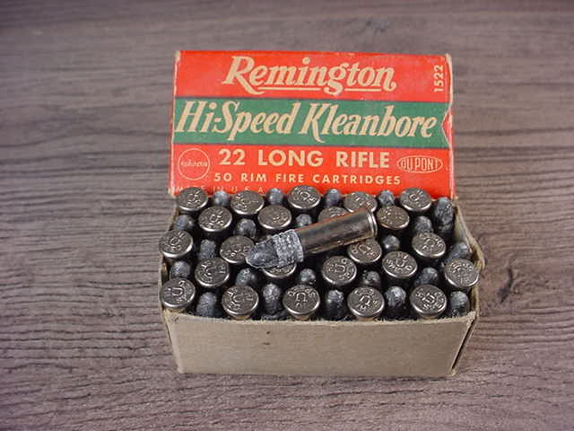 Box Of Remington Hi-Speed Kleanbore .22 Long Rifle Lead Solid Point .22 ...