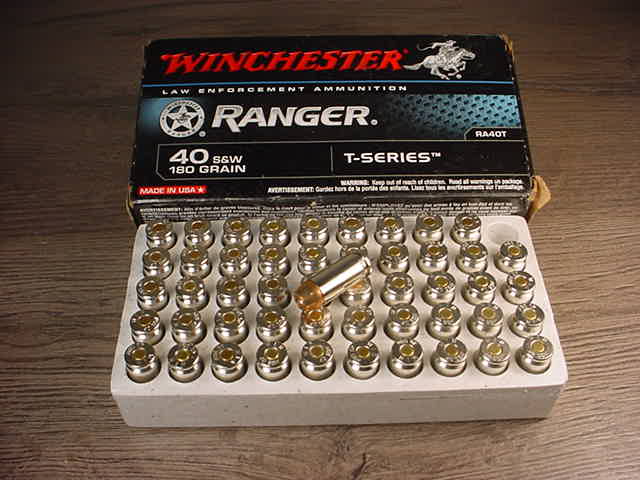 Box Of Winchester Law Enforcement Ranger T-Series .40 S&W Jacketed ...