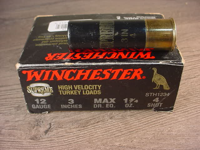 Box Of Winchester Supreme Turkey Loads 12 Gauge 3 Inch Number 4 Shot 12 ...