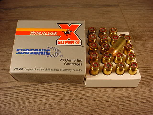 Box Of Winchester Super-X Silvertip Subsonic 10mm Auto. Jacketed Hollow ...