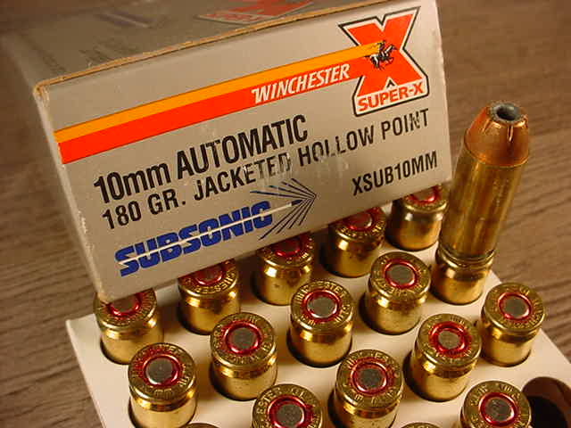 Box Of Winchester Super-X Silvertip Subsonic 10mm Auto. Jacketed Hollow ...