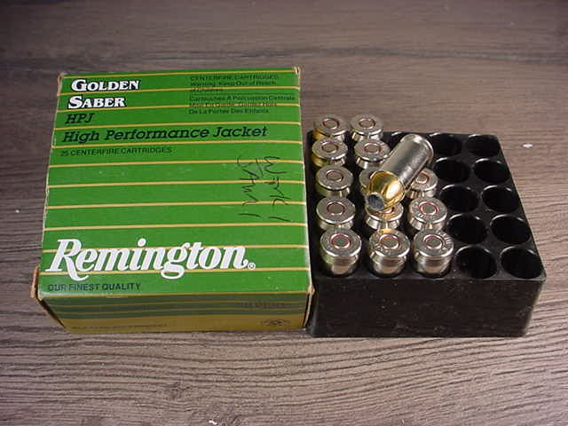 Pictures: Partial Box of Remington Golden Saber .45 Auto. Jacketed ...