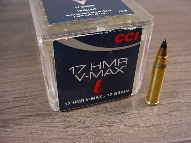 Box of Hornady Varmint V-Max .17 HMR Jacketed Polymer Tipped Hollow ...