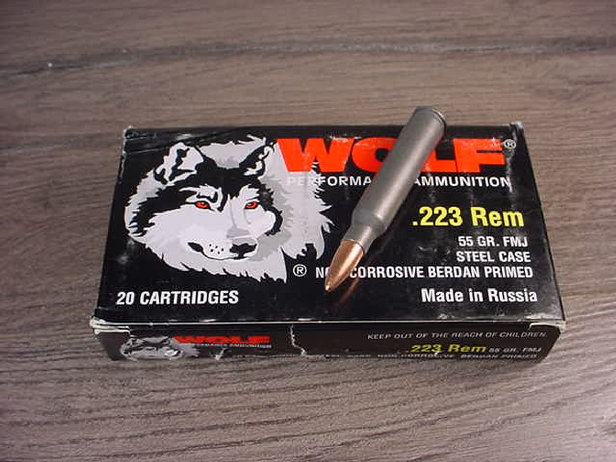 Box Of Wolf .223 Rem. Full Metal Jacket .223 Rem. For Sale at ...