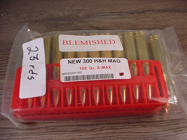 23 Rounds Of Miwall New A-Max .300 H&H Magnum Jacketed Hollow Point ...