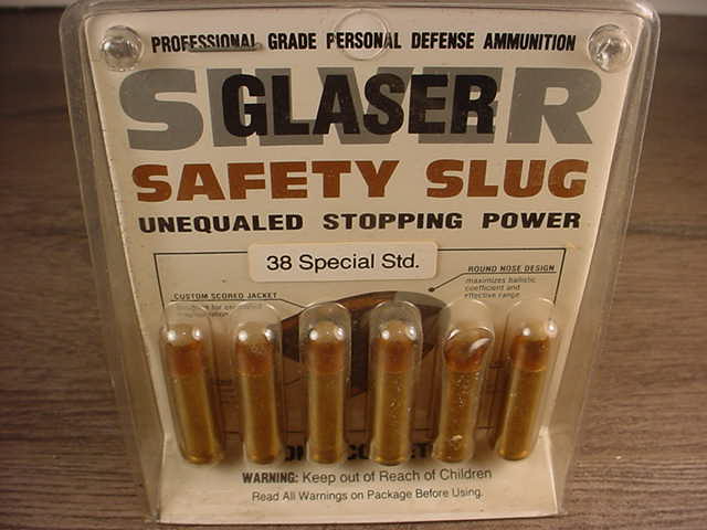 Package Of Glaser Safety Slug Non-Ricocheting .38 Special Jacketed ...