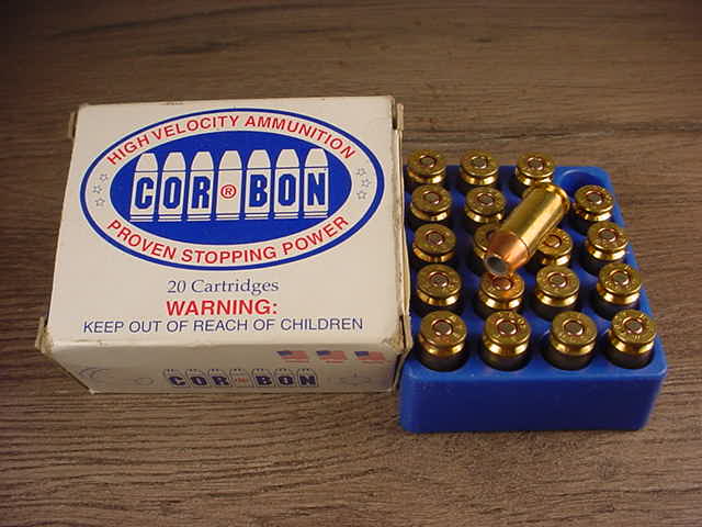 Box of Cor-Bon .40 S&W+P Jacketed Hollow Point