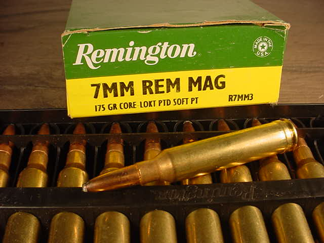 Box of Remington Core-Lokt 7mm Rem. Magnum Semi-Jacketed Pointed Soft ...