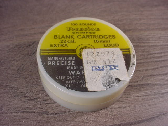 Partial Tub Of Precise Extra Loud .22 Blank Cartridges .22 Short For ...