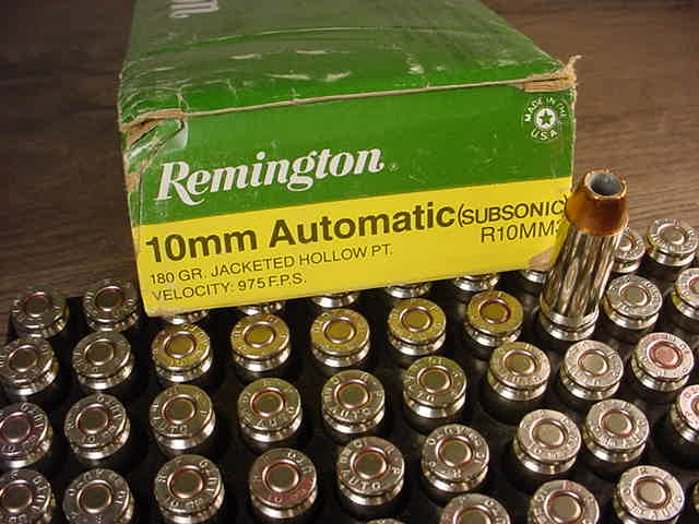 Box Of Remington Subsonic 10mm Auto. Jacketed Hollow Point 10mm For ...