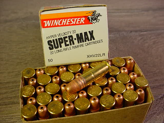 Pictures: Box of Winchester Super-Max Hyper Velocity .22 Long Rifle ...