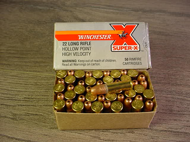 Box Of Winchester Super-X Lubaloy .22 Long Rifle Plated Hollow Point ...