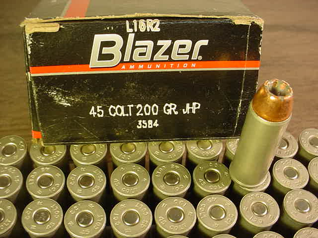 Box Of Cci Blazer .45 Long Colt Jacketed Hollow Point .45 Long Colt For ...