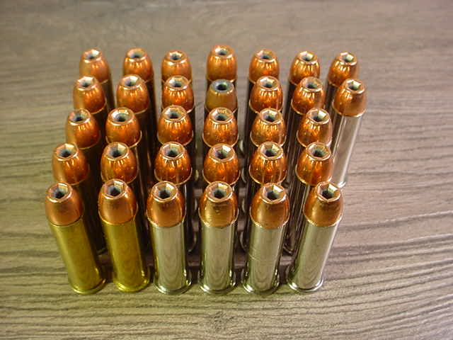 32 Rounds Of Mixed Reloaded .357 Magnum Plated Hollow Point .357 Magnum ...