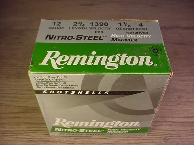 Box Of Remington Nitro Steel High Velocity Magnum 12 Gauge Number 4 ...