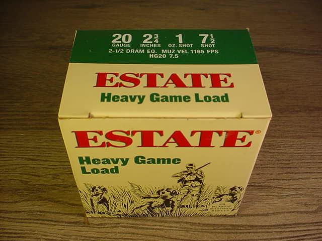 Box Of Estate Heavy Game Load 20 Gauge Number 7 1/2 Shot 20 Ga For Sale ...