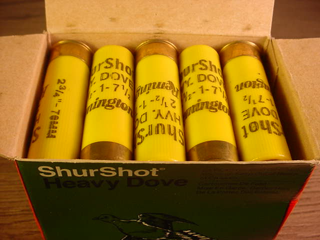 Box Of Remington Shurshot Heavy Dove 20 Gauge Number 7 1/2 Shot 20 Ga ...