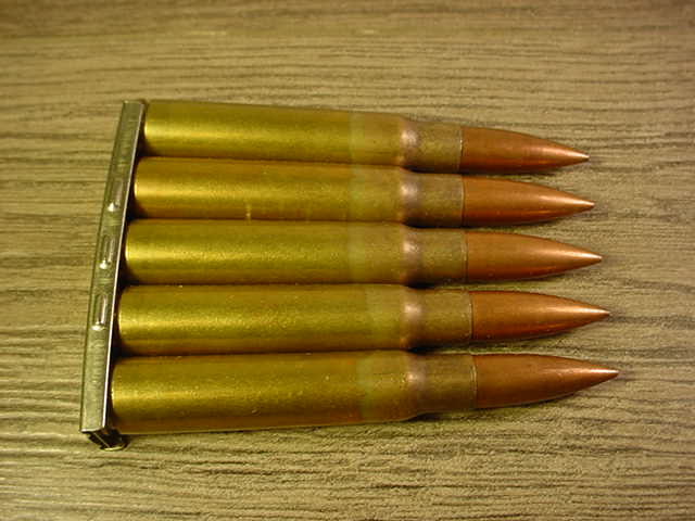 15 Rounds of Yugoslavian 8mm Mauser Full Metal Jacket on Stripper Clips ...