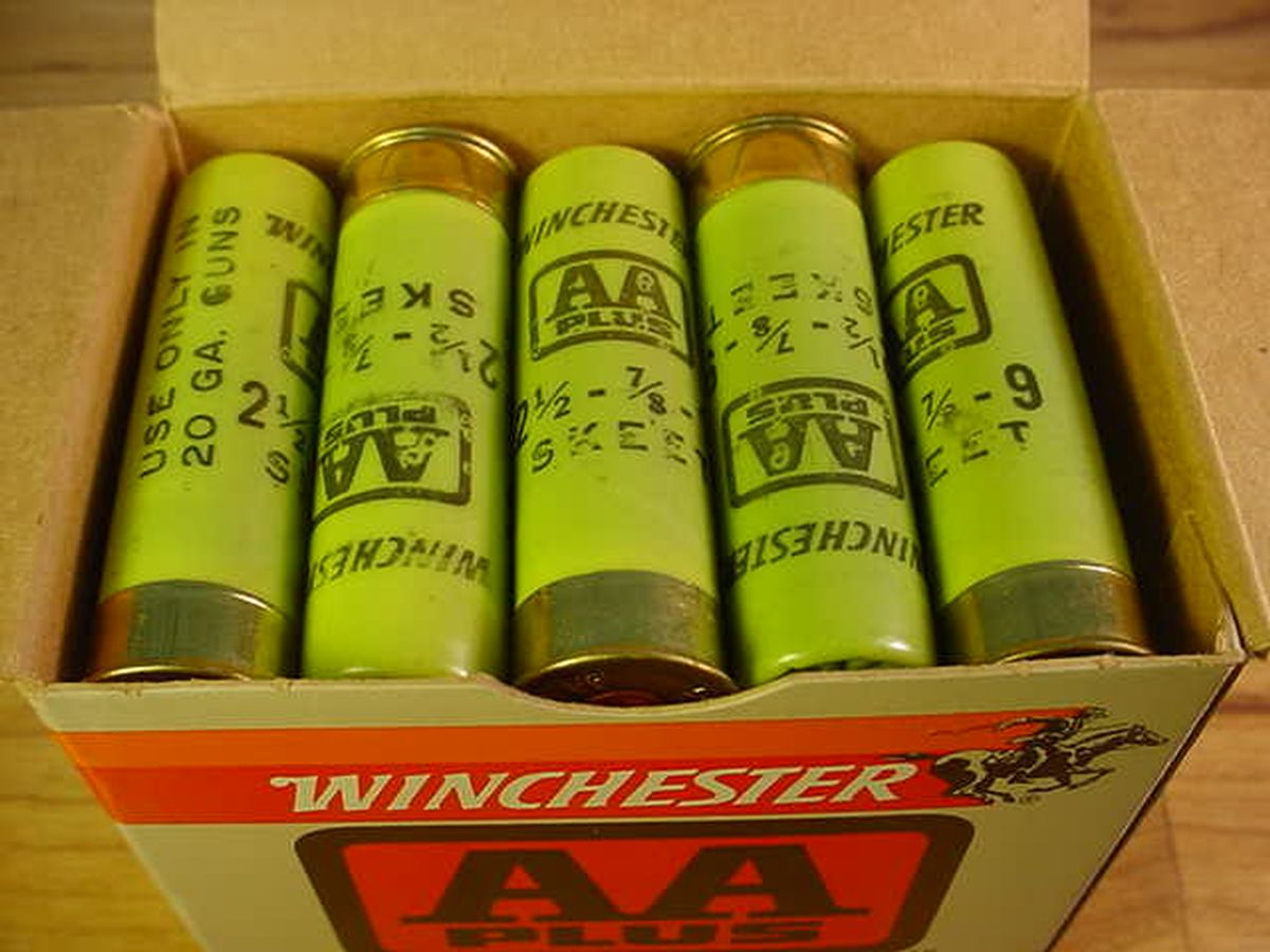 Box Of Winchester Aa Plus Skeet Loads 20 Gauge Number 9 Shot 20 Ga For ...