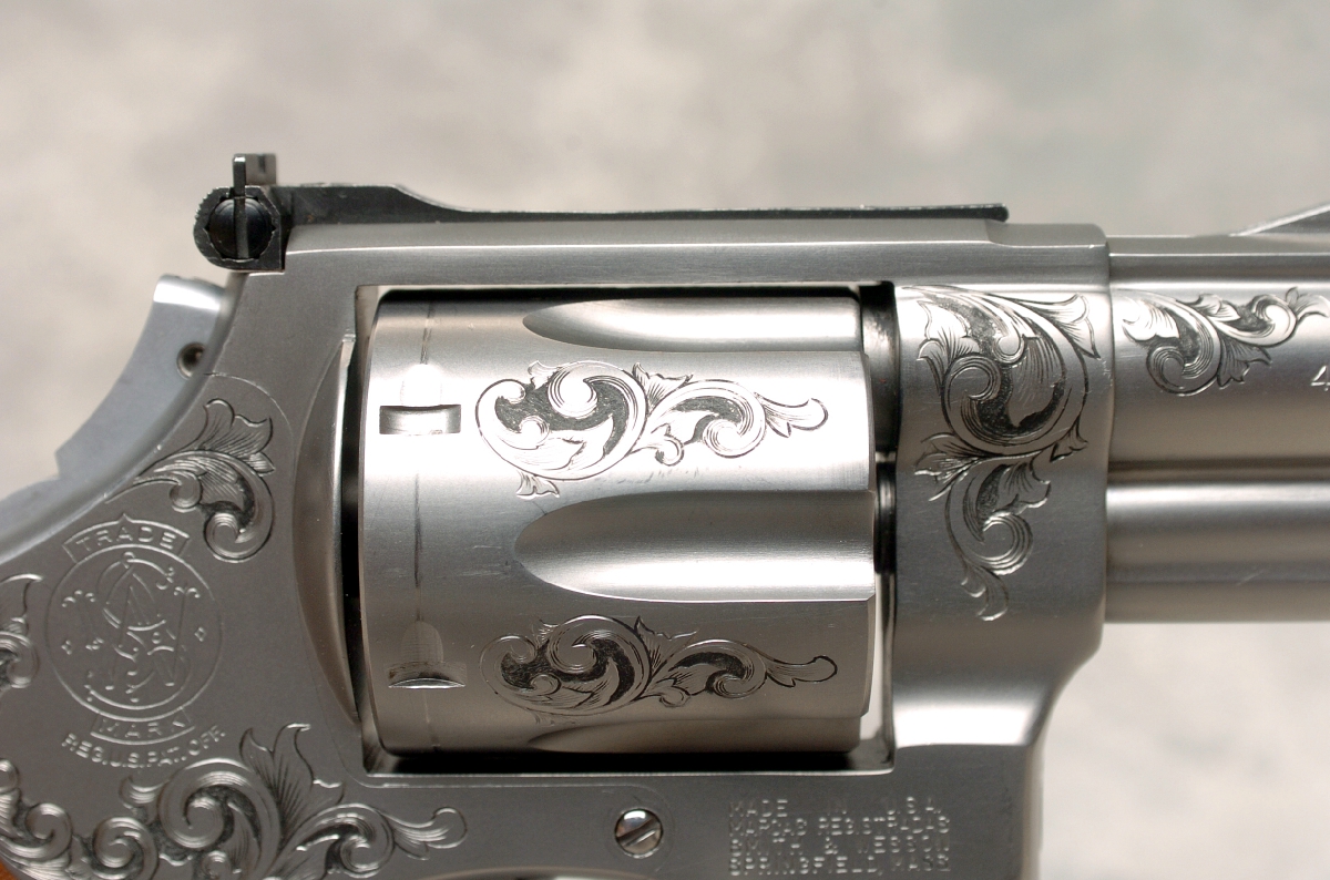 Smith and Wesson - S&W 629-1 Engraved by Mr. JR French, .44 Mag 3 inch ...