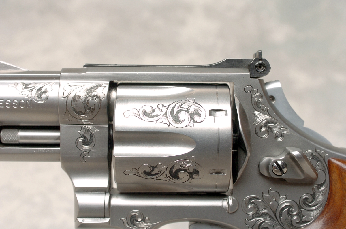Smith and Wesson - S&W 629-1 Engraved by Mr. JR French, .44 Mag 3 inch ...