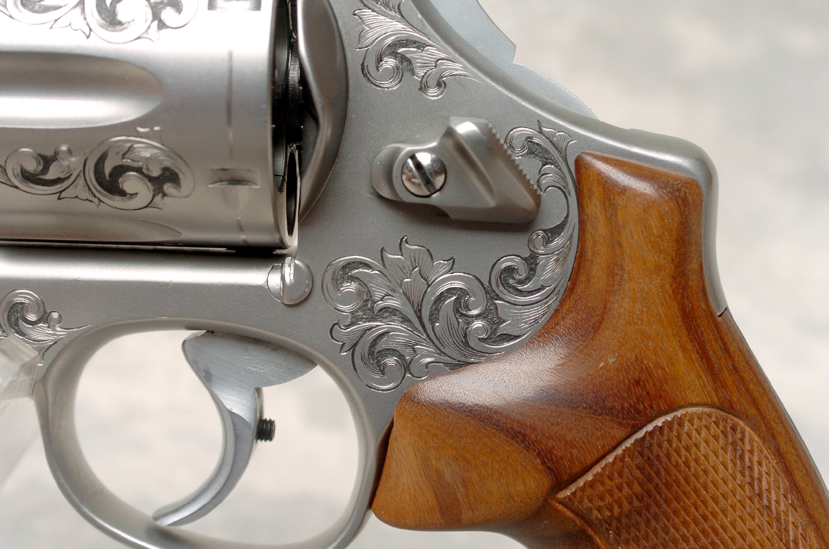 Smith and Wesson - S&W 629-1 Engraved by Mr. JR French, .44 Mag 3 inch ...