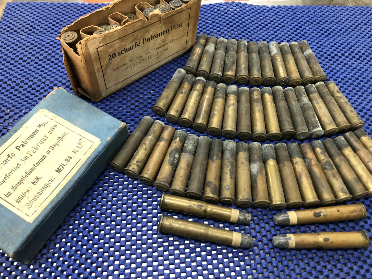 11mm Gwehr 1888 Rifle Brass (And Ammo) Original + Boxes 11x52r Dutch ...