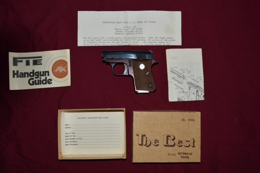 Fie Model A27 .25 Acp For Sale at GunAuction.com - 14520334