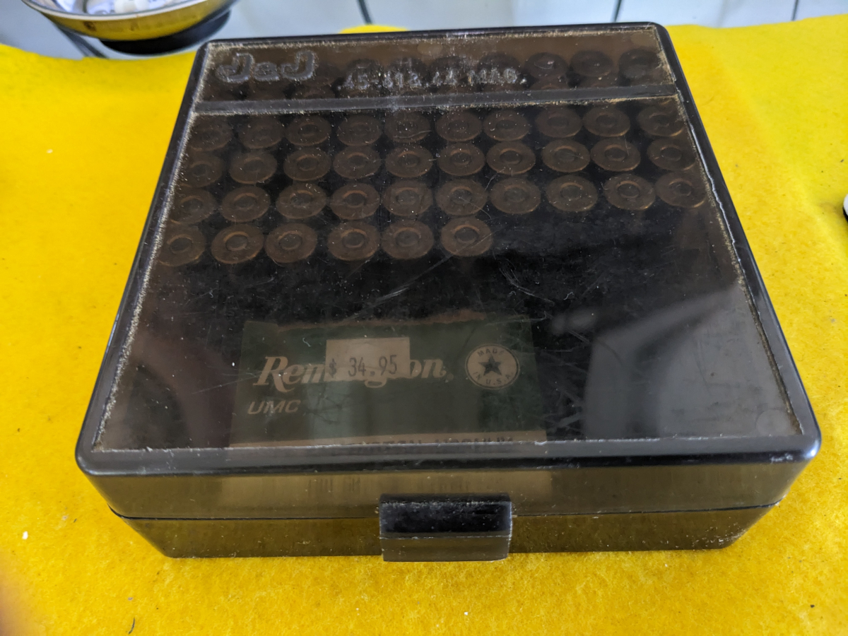 Remington Magnum One Plastic Box Of 56 Rds 44mag 180 Gr Jps L44mg7 .44 ...