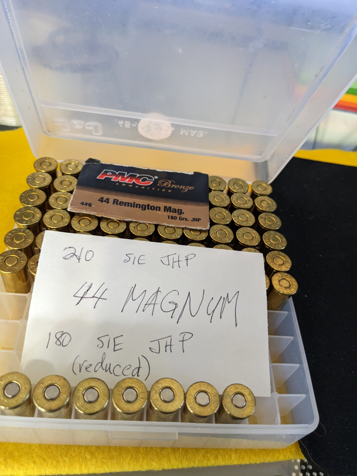 Pmc/Remington (60) 44mag Jhp/210 Gr(8) Rounds( 68rd)C/P Box/ 82 Rds ...
