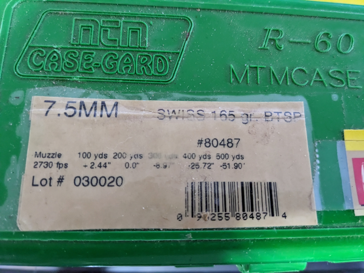 Hornady One box Hornaday 20"one boxFNMswiss20" One box FNM 7,5x55 55 ...