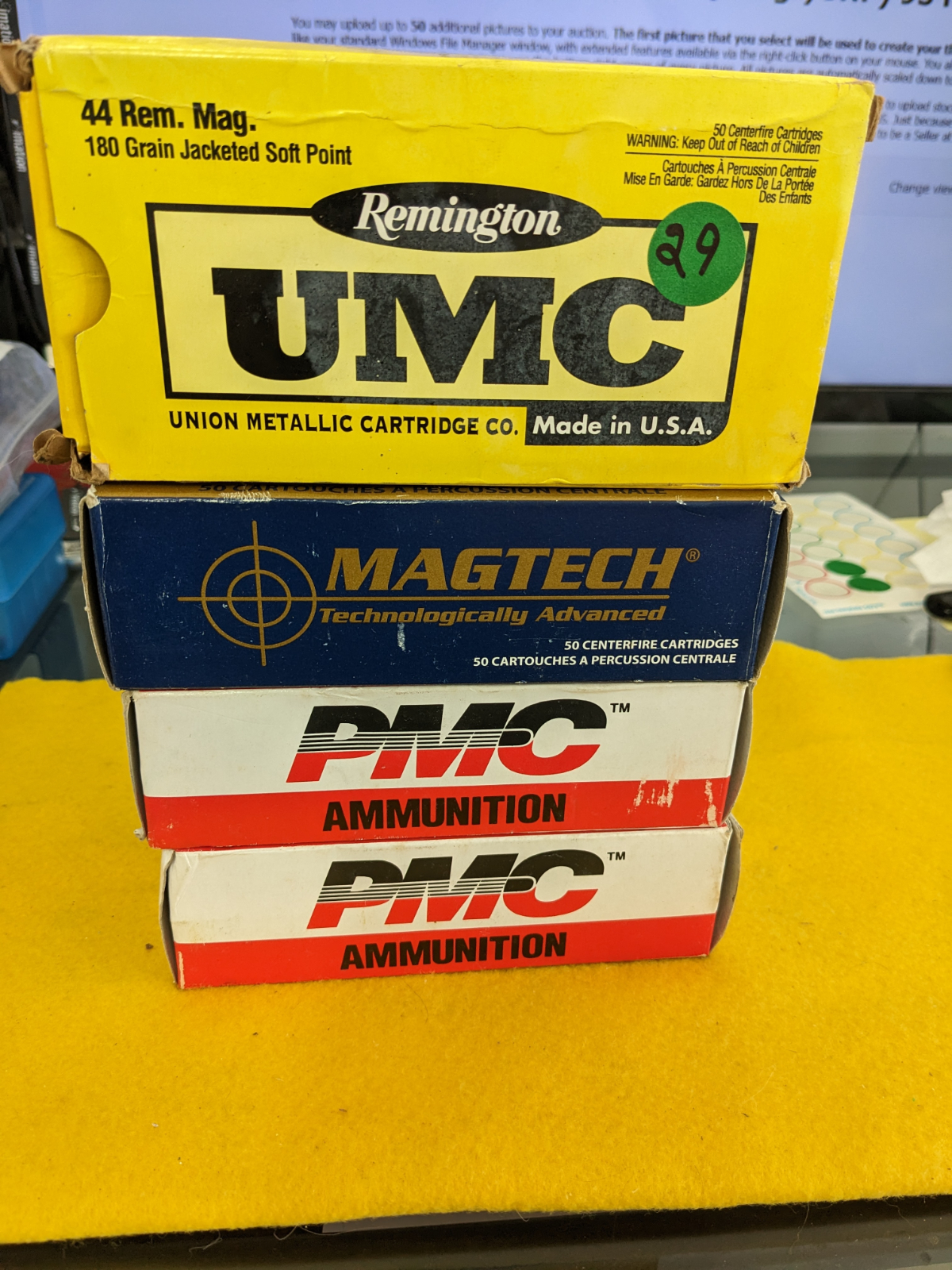 44Mag UMC180 gr. JS/P(29)44mag Magtech 240grSJSP(44a)(50)44 REm MAG ...