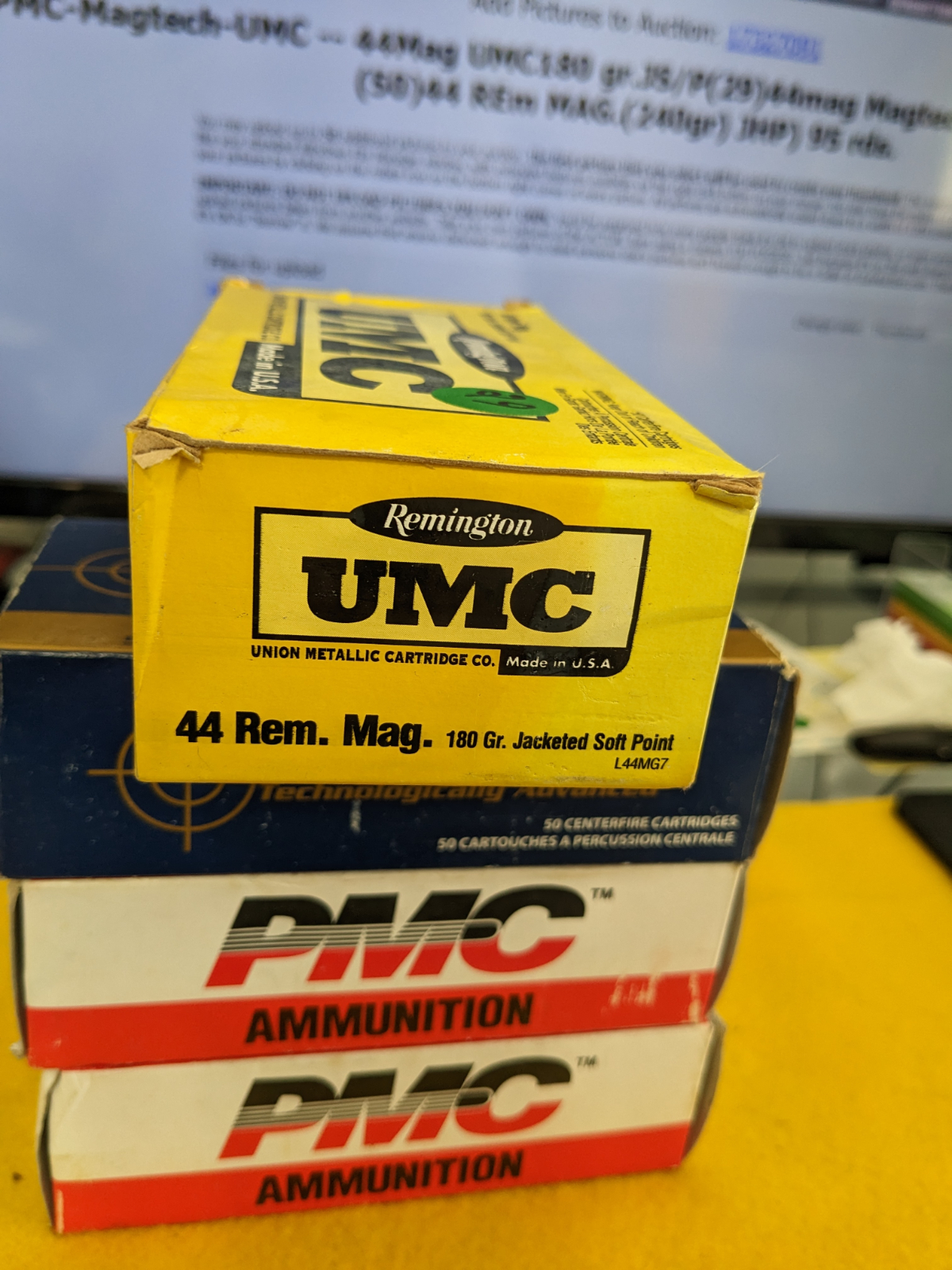 44Mag UMC180 gr. JS/P(29)44mag Magtech 240grSJSP(44a)(50)44 REm MAG ...