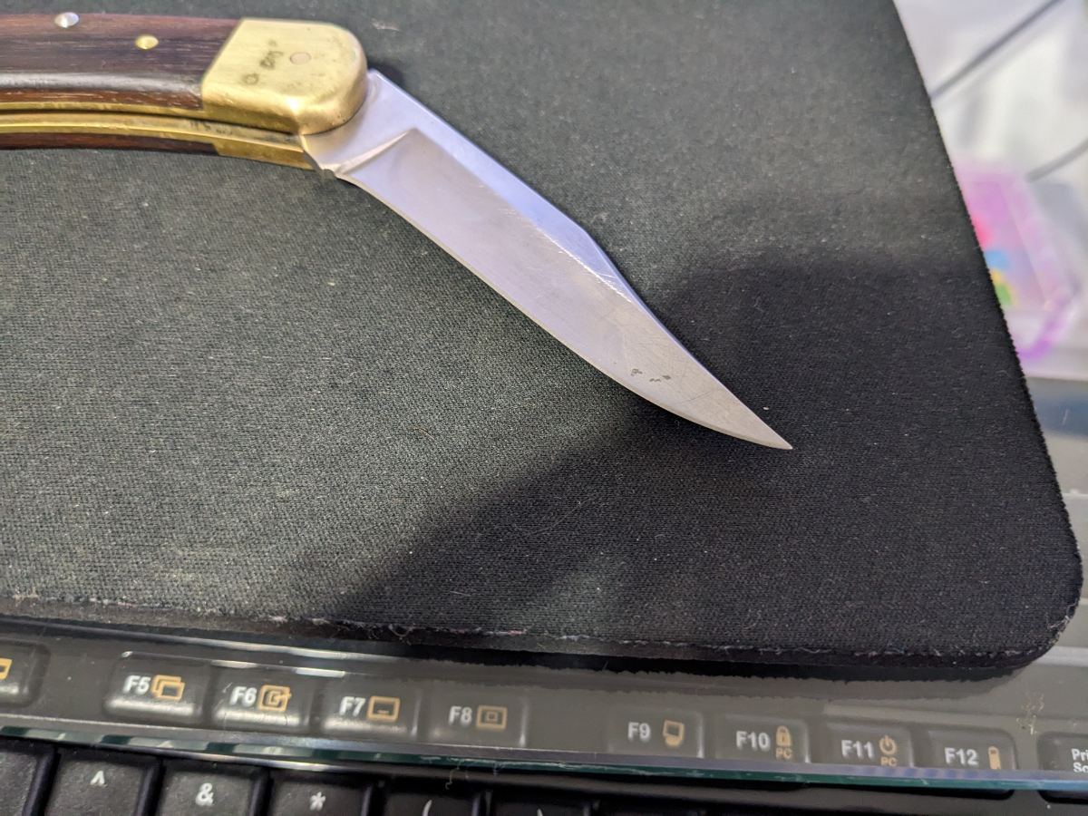 Buck folder 110 Buck brass floder model 110 used a little by me with ...