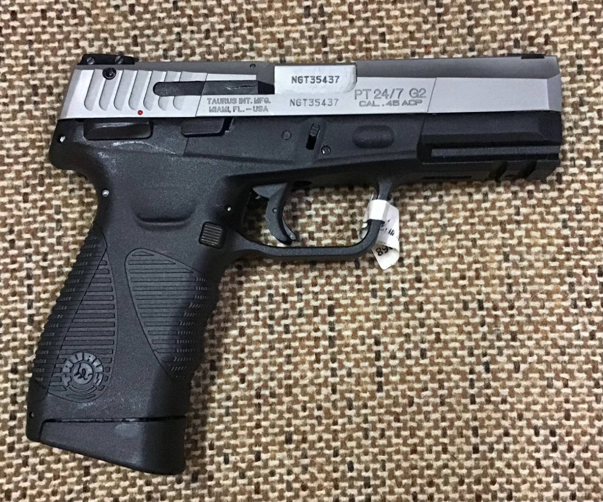 Taurus Pt 24/7 .45 Acp Semi Auto Pistol 2 Tone. New In Box .45 Acp For ...