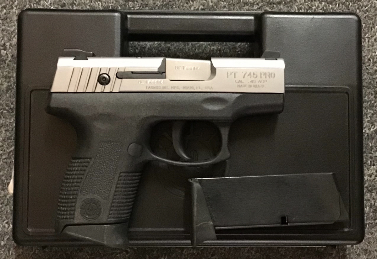 Taurus Millennium PRO .45 Semi Auto Concealed Carry Pistol. MOD PT 745 ...