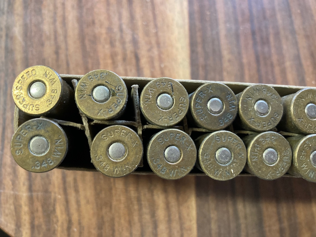 Western Super-X 348 Winchester Vintage Collectable Ammo .348 Win ...