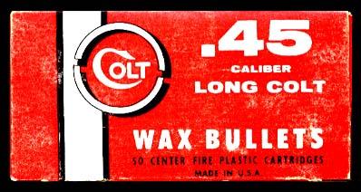 Colt Made 45 Saa Wax Bullets Cowboy Quick Draw Box For Sale at ...