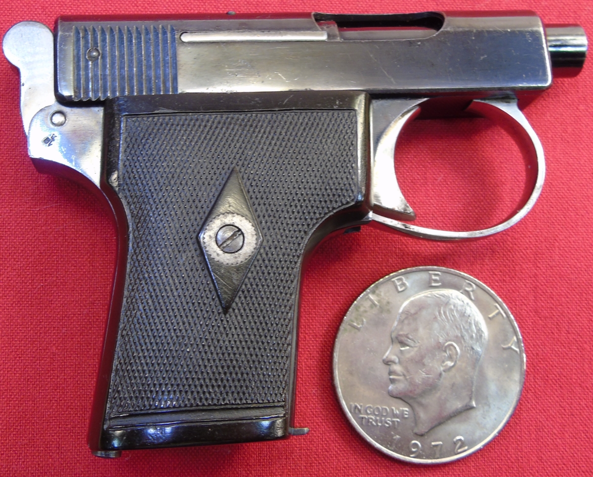 Webley & Scott, Ltd. "Army & Navy C.S.L." London Semi Auto Pistol. 6.35 ...